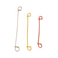 China Custom Zinc Coated Steel Wire Loop Ties - 1.2mm Diameter, 150mm Length for Bundling and Sack Sealing for sale