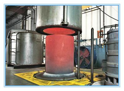 China Bell Type Electricity Heating Annealing Furnace 75KW 950°C with 1200×1800mm Chamber for Fastener Treatment for sale