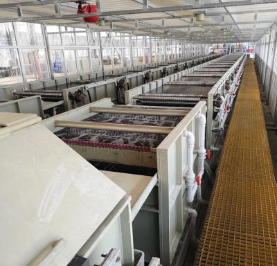 China Electro Galvanizing Production Line for Steel Wire 0.7-3.0mm with 27m Tank and 6000A Rectifier for sale