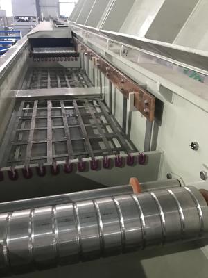 China Electro Zinc Plating Line for Steel Wire 0.7-3.0mm Diameter with 27m Tank and 6000A Rectifier for sale