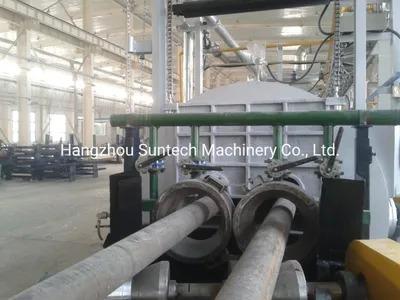 China Horizontal Resistance Wire Heating Quenching Furnace 1000°C for Oil Drill Pipe Heat Treatment 200 Pipes/Day for sale