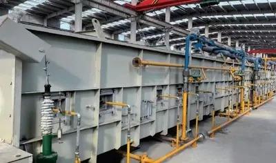 China Hot Dip Galvanizing Furnace Ceramic Zinc Bath Kettle 100m/Min Speed 1.0-4.5mm Wire Diameter for sale