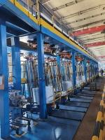 China 1.5-5.0mm Steel Wire Hot Dip Galvanizing Line 60-100g/m2 Zinc Coating 100m/min Speed for sale