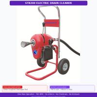 China STB200 Electric Drain Cleaner Machine 50-200mm 750W 700RPM 20M Cable Portable One-Man Pipe Sewer Snake for Blockage for sale