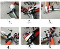 China 2300W Portable Pipe Threader 1/2-2 Inch Electric Handheld Threading Machine with 6 Dies for sale