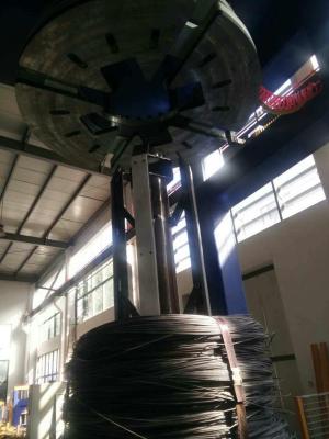 China Wire Coils Compacting Automatic Wrapping Machine with LLDPE Film - Adjustable Speed Ring-Type Packaging Equipment for Industrial Coil Protection for sale