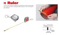 China Go No Go Pipe Threader Measurement Diameter Tape Ruler for Grooved Pipe 0.1kg for sale