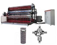 China Automatic Fixed Knot Fence Machine 2400mm Width 25 Rows/Min for Deer Cattle Farm Enclosures for sale