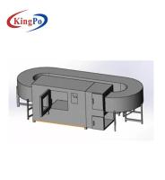 China HH54P 220V Sand Dust Test Chamber 1000x1000x1000mm with 18m/s Airflow Speed for Electronics and Auto Components for sale