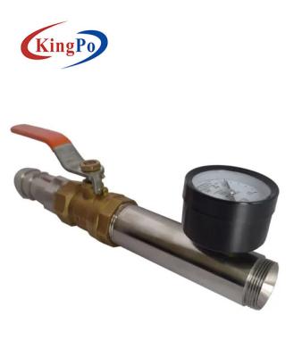 China IEC 60529 Hand Held Sprayer Nozzle IPX5 IPX6 Waterproof Test Equipment with 6.3mm and 12.5mm Nozzles for sale
