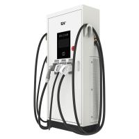 China 60KW AC DC Three Connectors Charging Station / EV DC Fast Charger For EU Market for sale