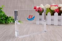 China Double Sided Transparent Standing Acrylic Magnetic Photo Frames for sale