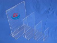 China Restaurant Tabletop Menu Display Stand Transparent A4 A5 A6 Acrylic Menu Picture Holder for sale