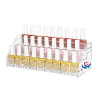 China Customized Cosmetics Display Stand Desktop Transparent Acrylic Nail Polish Organizer for sale