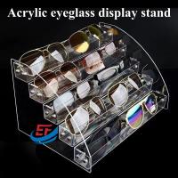 China Acrylic countertop display case five layer perspex eyeglass display risers for sale