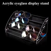 China Factory wholesale tabletop organizer four layers transparent acrylic storage box for sunglass for sale