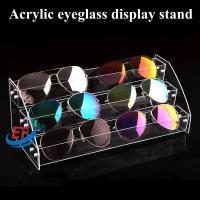 China Sunglasses Holder Organizer Tabletop Three Layers Eyewear Storage Rack for sale