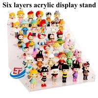 China Countertop Organizer 3 Tier Clear Acrylic Display Riser Shelf For Toys Figures for sale