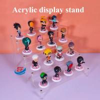China Countertop Organizer Custom Clear Acrylic 4-Tier Display Risers for sale