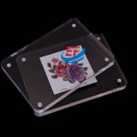 China Double Sided Free Standing 12mm Thickness Magnetic Clear Acrylic Photo Frame for sale