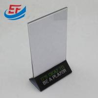 China High Quality Tabletop Clear Acrylic Menu Card Holder For Advertising for sale