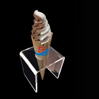China Countertop Clear  Acrylic Ice Cream Cone Display Stand For Party for sale