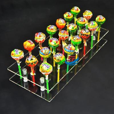 China Countertop Transparent Acrylic Display Rack For Lollipop for sale