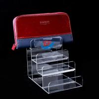 China Transparent Multi- layer Tabletop Acrylic Display Stand For Purse Wallet Handbag for sale