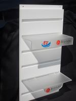 China Slatwall Plexiglass Display Rack Frosted Acrylic Display Stand For Shoe for sale