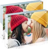 China Souvenir Gifts Double-Sided Magnetic Frameless Clear Acrylic Poster Frames for sale