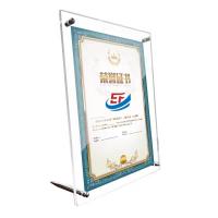 China Plexiglass Picture Frame Tabletop Display Transparent Acrylic A4 Photo Frames for sale