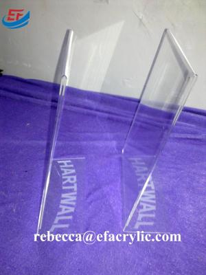 China A4 A5 A6 Acrylic Menu Display Stand Desk Top Clear Plastic Paper Holder for sale