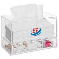 China Wholesale Clear Acrylic Bathroom Organizer Box With Storage Drawer for sale