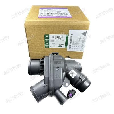 China 3.0 V6 Petrol Coolant Thermostat Housing w/ Sensor for Range Rover LR062498 LR117568 for sale