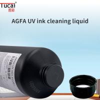China AGFA Transparent Solvent Based Ink UV Ink Cleaning Solution For Epson DX5 DX6 for sale