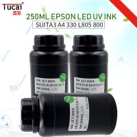 China 250ml 500ML UV Inkjet Ink LED UV Ink For Epson Flatbed Printhead R330 L800 L805 1390 for sale