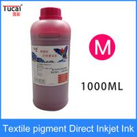 China 1000ML DTG Pigment Ink White Textile Garment Fabric Printer Ink For Epson Dx6 Dx7 Dx9 for sale