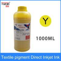 China 1000ML DTG Pigment Ink White Textile Garment Fabric Printer Ink For Epson Dx6 Dx7 Dx9 for sale
