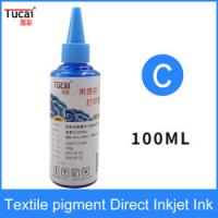 China 1000ML DTG Ink Textile Pigment Ink For T-Shirt Cotton Printing  For Epson L800 L805 L1800 for sale