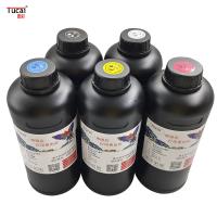 China Fast Printing Single PASS UV Ink with Excellent Water Resistance BK/CY/MG/YL/WH/LM/LC for sale