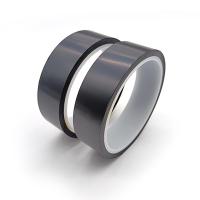 China Black Thermal Conductivity Heat Resistant Adhesive Tape ESD Polyimide Film for sale