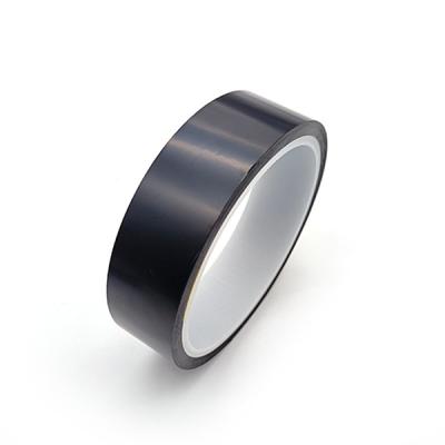 China Heat Resistant Black Thermal Tape ESD Low Static Polyimide Film for sale