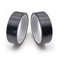 China Heat Resistant Black Thermal Tape ESD Low Static Polyimide Film for sale