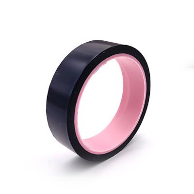 China 2.5mil ESD Black Heat Resistant Tape Low Electrostatic Discharge for sale