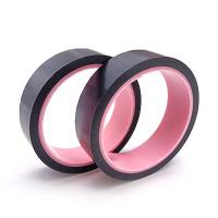 China 2.5mil ESD Black Heat Resistant Tape Low Electrostatic Discharge for sale