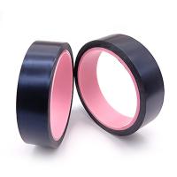China 2.5mil ESD Black Heat Resistant Tape Low Electrostatic Discharge for sale
