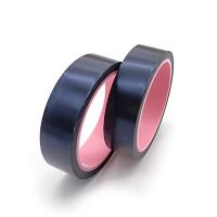 China 2.5mil Black ESD Polyimide Heat Resistant Tape For Oven Glass for sale