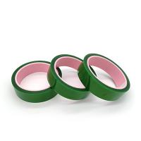 China Polyester Silicone ESD Masking Tape Anti Aging 2.4mil Green Color for sale