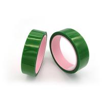 China Polyester Silicone ESD Masking Tape Anti Aging 2.4mil Green Color for sale