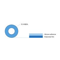 China PCB Masking Soldering ESD Adhesive Tape 0.025mm High Temperature Polyimide Tapes for sale